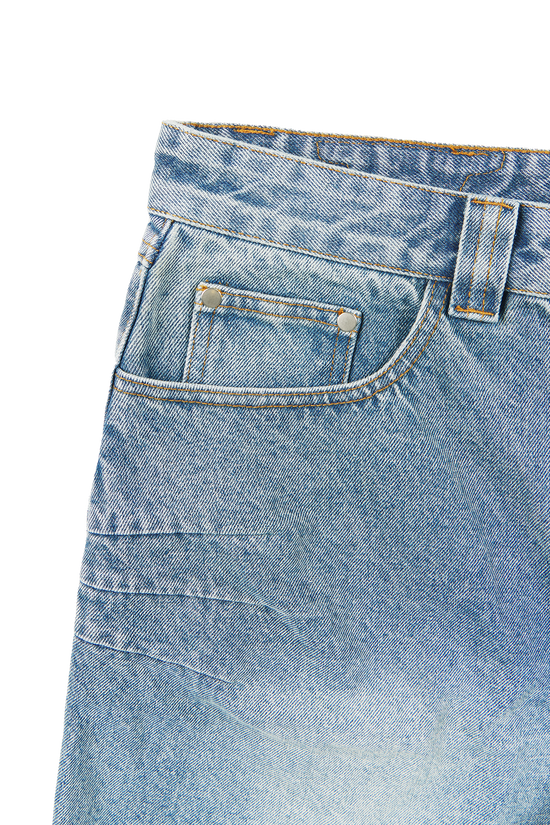 Blue Basic Jorts – Trendt Vision